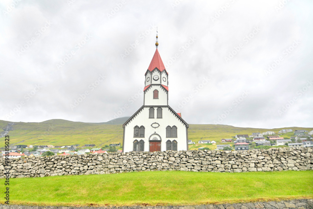 Sandavágur (Danish: Sandevåg) - a city on the south coast of the ...