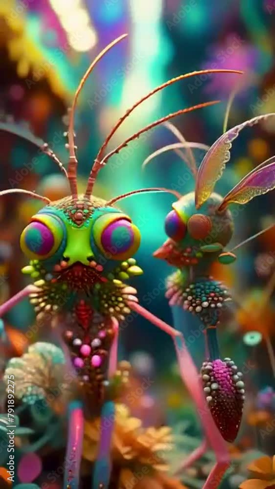 Animated promts: An ultra realistic cute alien creature [description ...