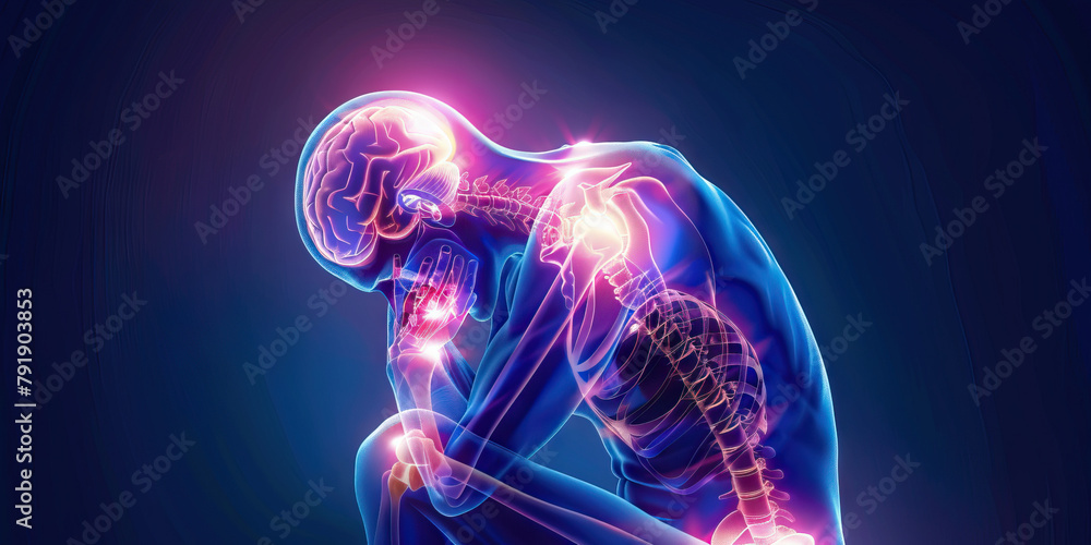 Herniated Disc: The Back Pain and Nerve Pain - Visualize a person with ...