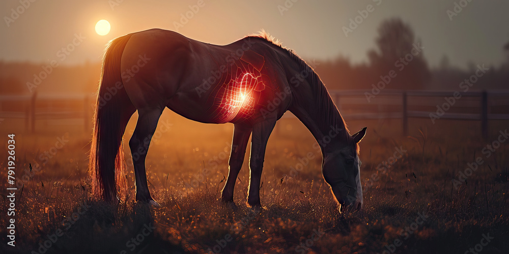 Equine Colic: The Abdominal Pain and Rolling - Picture a horse with ...
