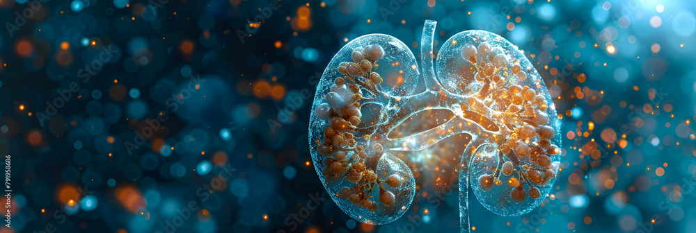 Chronic Kidney Disease or CKD as Human Kidneys, Anatomical graphic ...