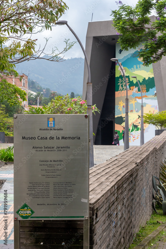 Medellin, Antioquia, Colombia, July 28 2023 : main entrance of the ...