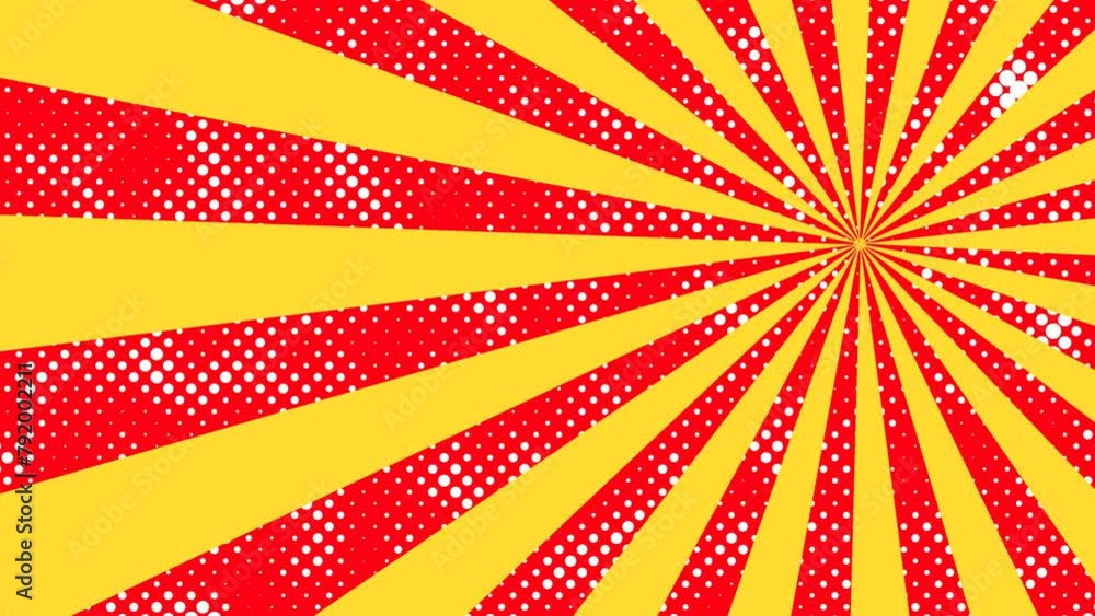 Comic background animation, vintage pop art background, with animated ...