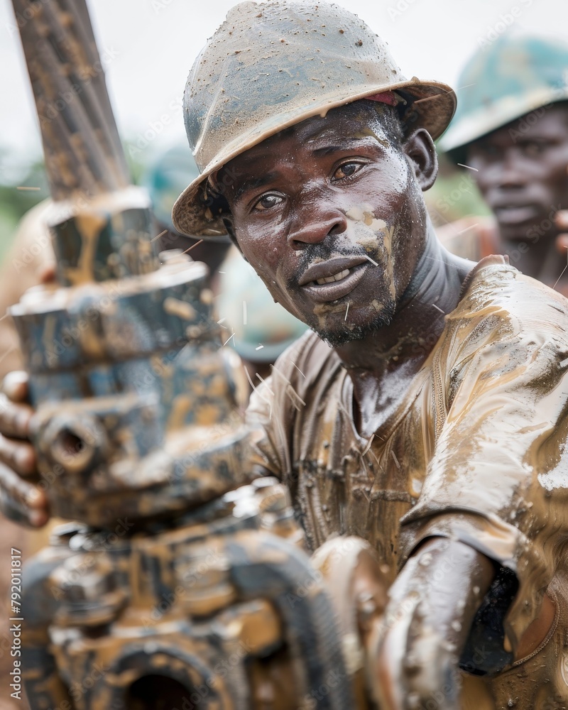 A compelling photo essay of a day in the life of a water well driller ...