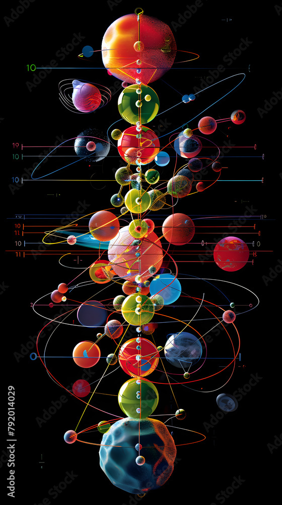 Quest into Quantum Physics: A Vivid Depiction of Atomic Structures in ...
