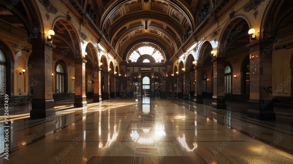 A historic train station repurposed as a meeting venue, its soaring ...