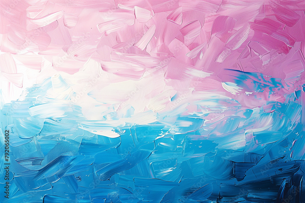 Trans Pride Flag Color Brushstrokes, a powerful representation of ...