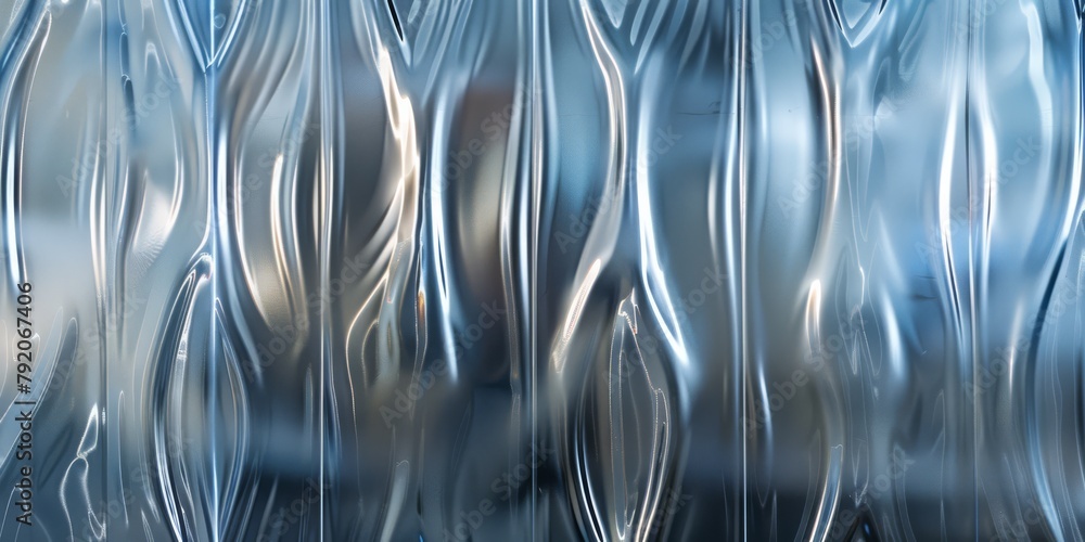 Corrugated glass texture, Patterned glass texture background. Light reflection displacement ...