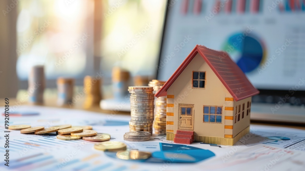 the concept plan of a property investment strategy with an image ...