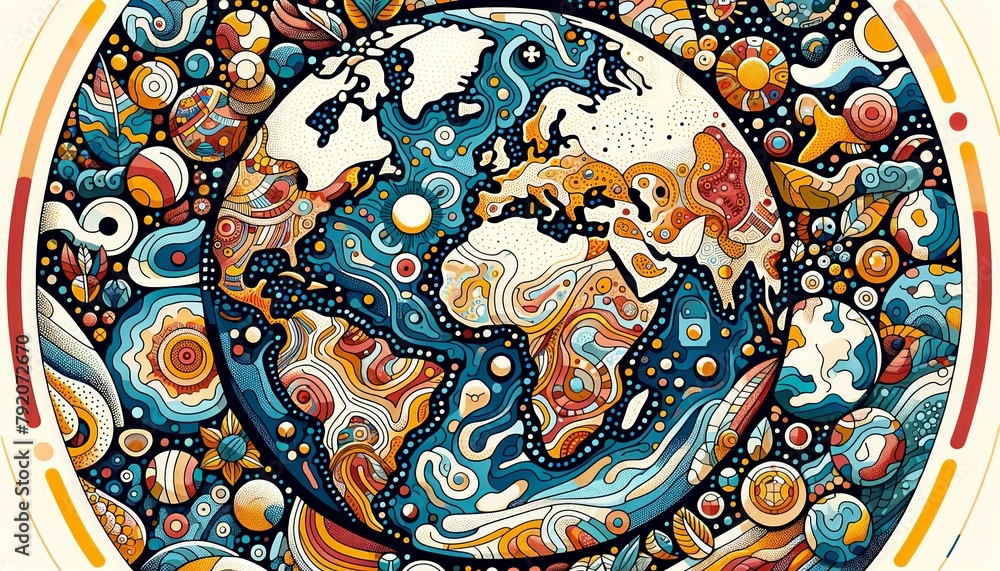 It visually expresses the impact of these climate zones on regional ...