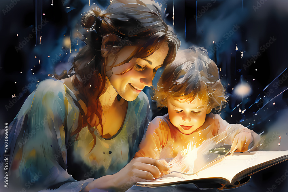 mother and child at home, mother and child, parent and child, mother ...