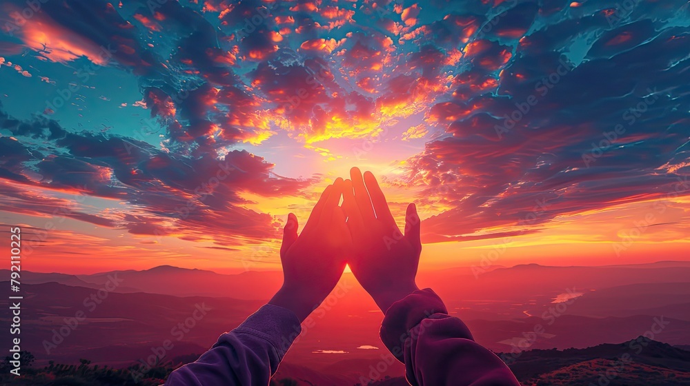 banner background National High Five Day theme, and wide copy space ...