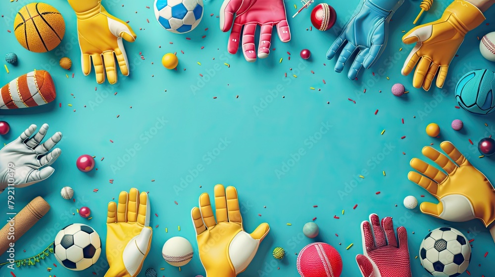 banner background National High Five Day theme, and wide copy space ...