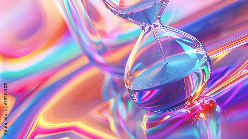 Cartoon hourglass time concept drawing painting art wallpaper ...