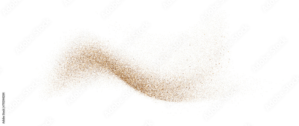 Sand powder splash. Flowing dust speckles and particles wave texture ...