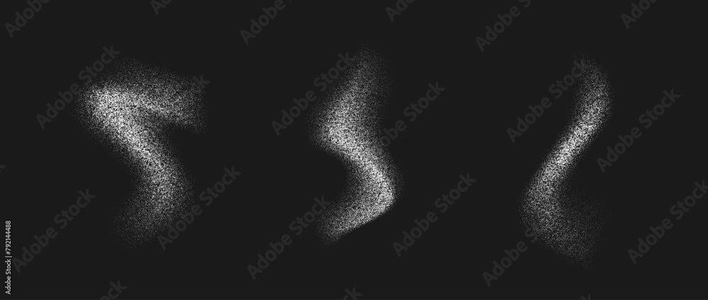 White powder splash set. Salt, sugar or flour splattered granule ...