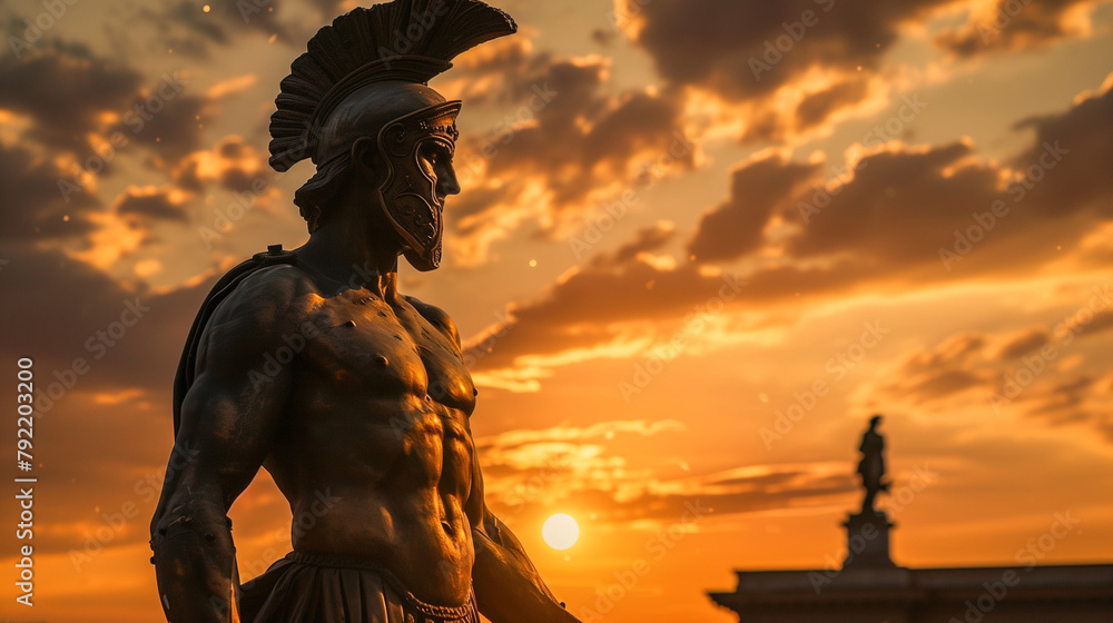 Stoic masculine muscular man, 4k HD, ethereal yet realistic, dark ...