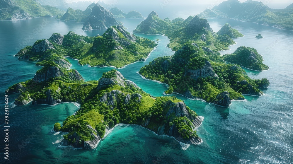 Islands of information float in a sea of digital connectivity, forming ...