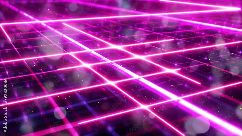 eighties tv retro synthwave grid background loop. seamless looping ...