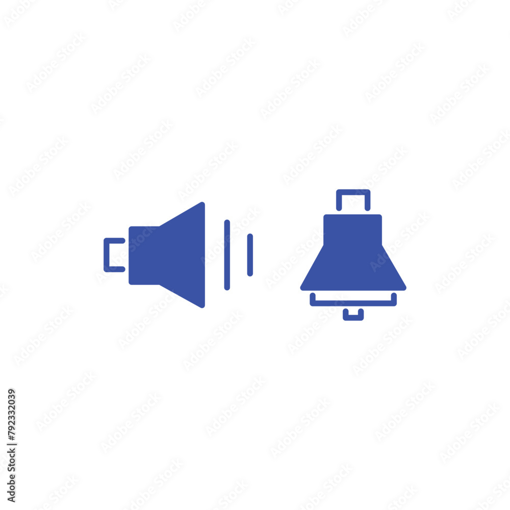 Notification icon. Bell, alarm, notification symbol. UI UX GUI design ...