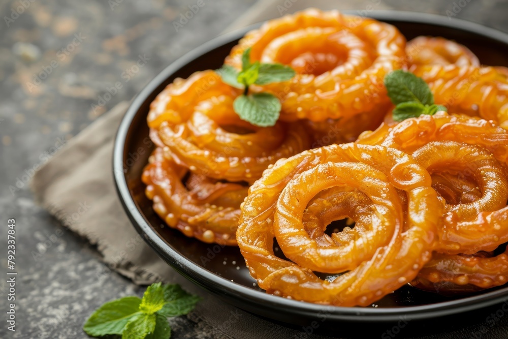 Indian sweet fried in ghee Kesar Jalebi Shahi Jilapi Chhena Jalebi ...