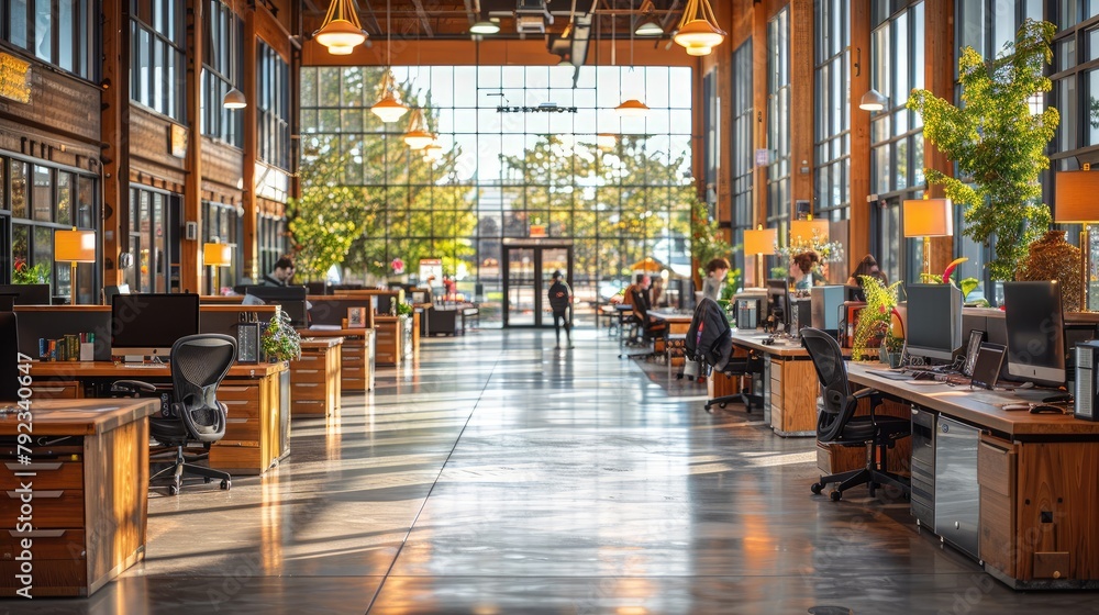 coworking space interior design large open space office design ...