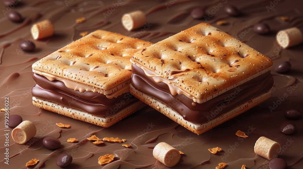 smores isolated object transparent backgroundillustration image Stock ...