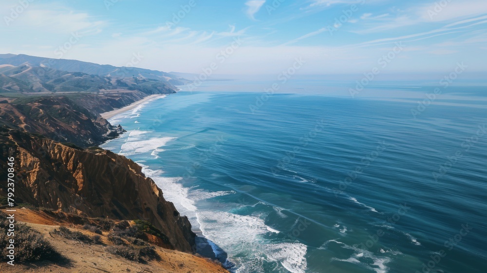 A coastal cliffside hike with panoramic views of the Pacific Ocean ...