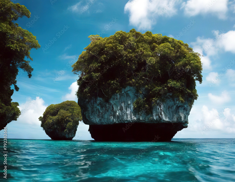 'rocky tropical Limestone islands Palau Water Travel Nature Landscape ...