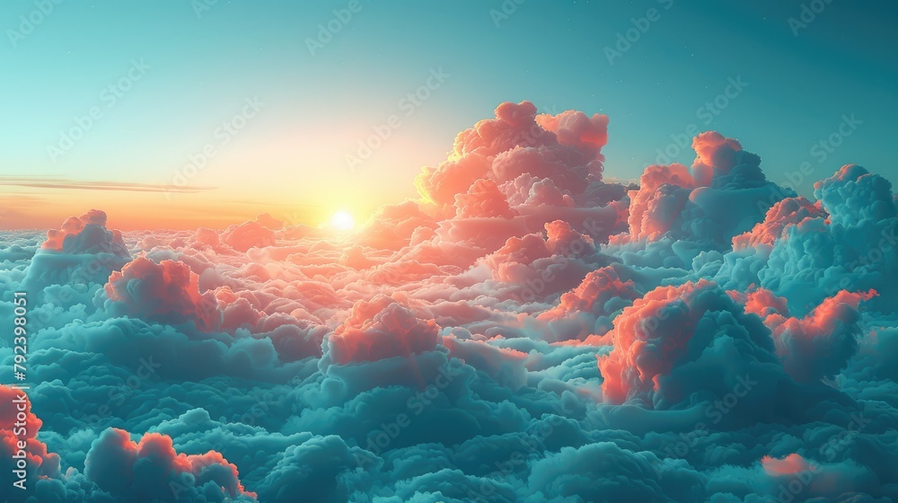 clouds background in soft warm pastel and neutral colors aesthetic ...
