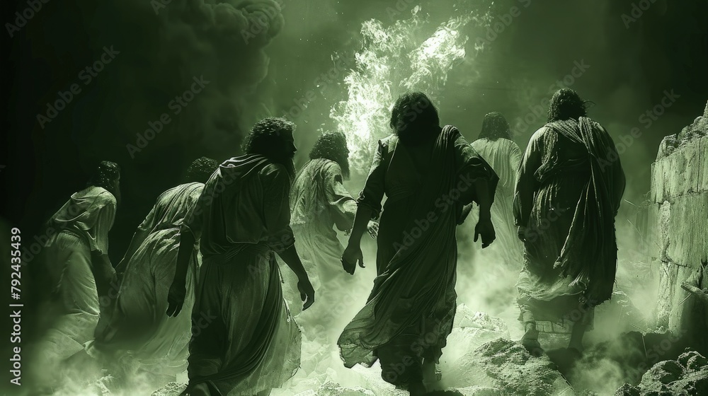 Tartarus: The Abyss of Punishment in Greek Mythology Stock Illustration ...