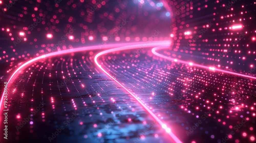 s retro sci fi background futuristic grid landscape digital cyber ...