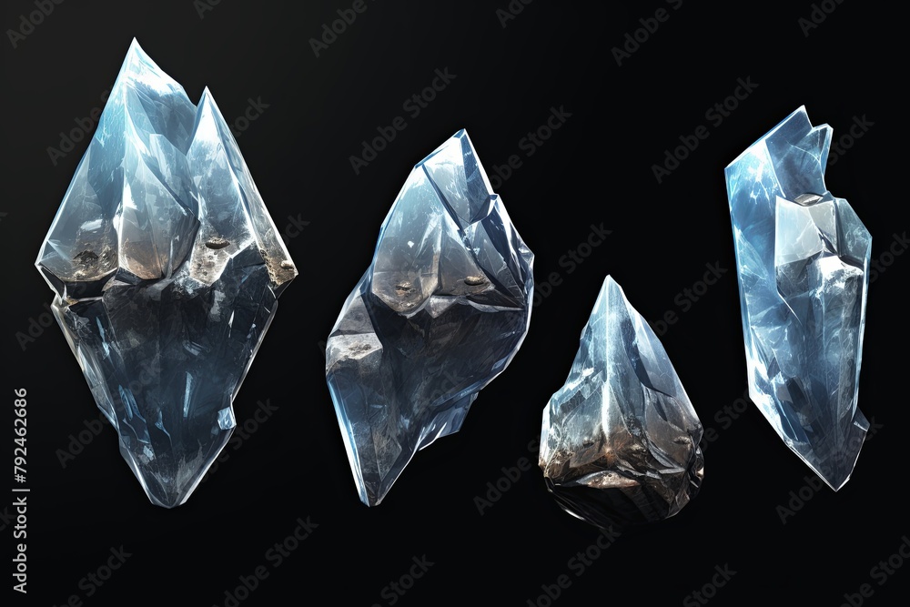 Glacial Ice Texture Packs: Stunning Ice Shard Bullet Points for ...