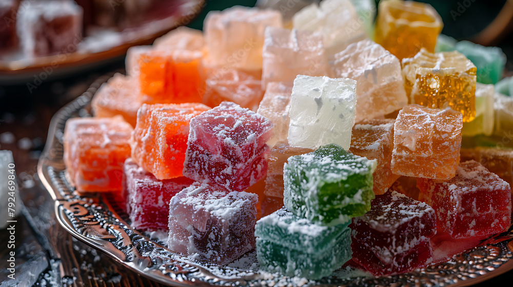 Turkish delight rahat lokum sweets locum asian ramazan ramadan candy ...
