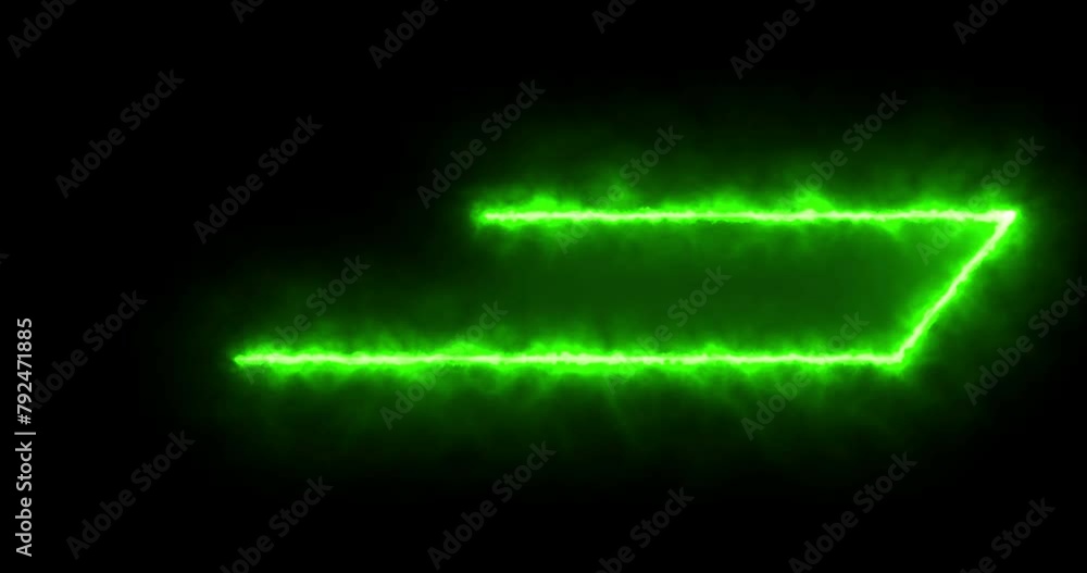 4K cool green colored lower third. Animated green colored designed ...