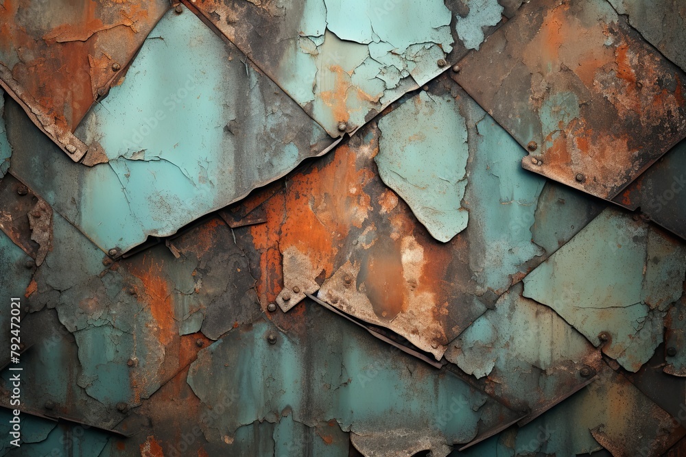 Oxidized Copper Urban Decay Photography Overlays in Material Design ...
