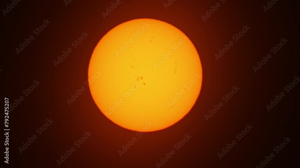 Atmosphere distortion and heat haze on the hot sun disk edges caused by ...