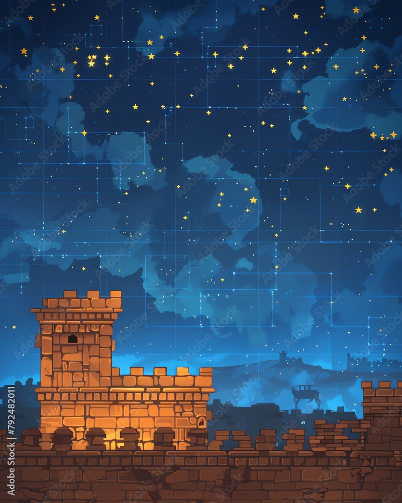 Consulting a chart filled with constellations, an astrologer planned ...