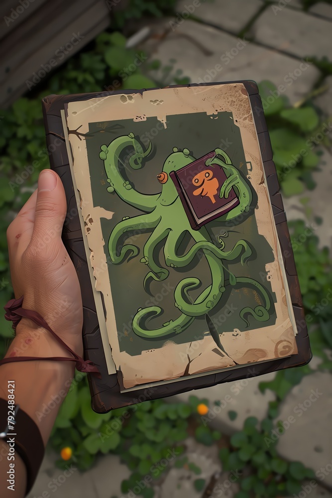 With a mischievous grin, a teenager doodled fantastical creatures in ...