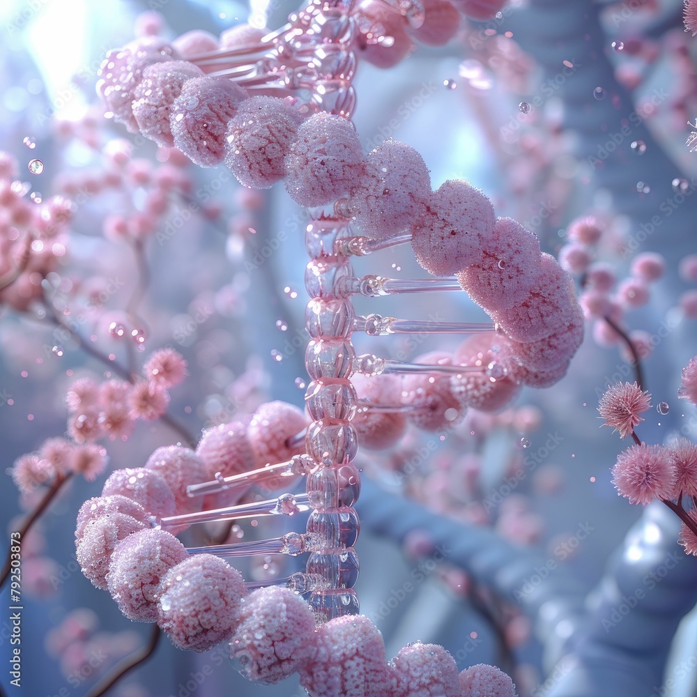 Clean and modern 3D visualization of biotechnology in action ...