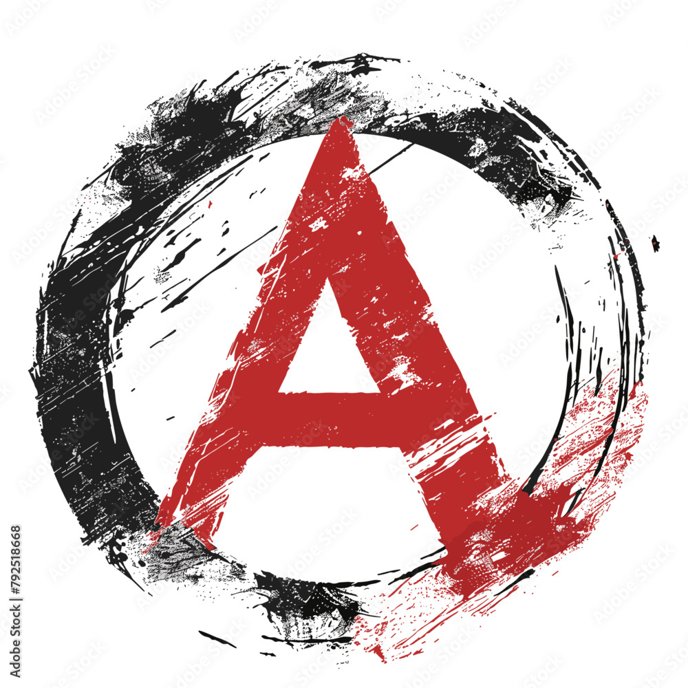 iconic symbol resembling the letter “A” is encased within a circle ...