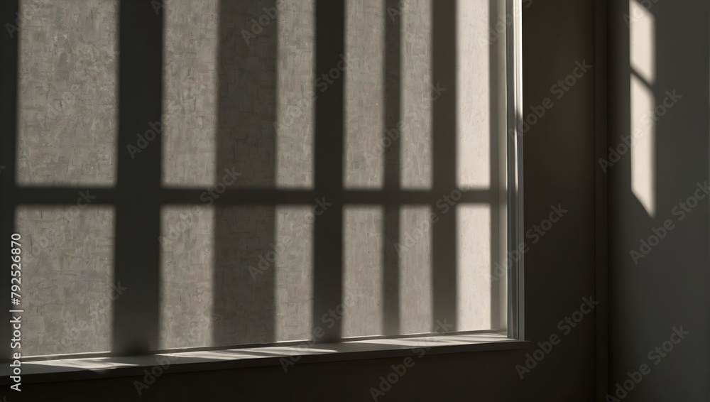 Transparent shadow overlay effect with natural lighting, isolated on ...
