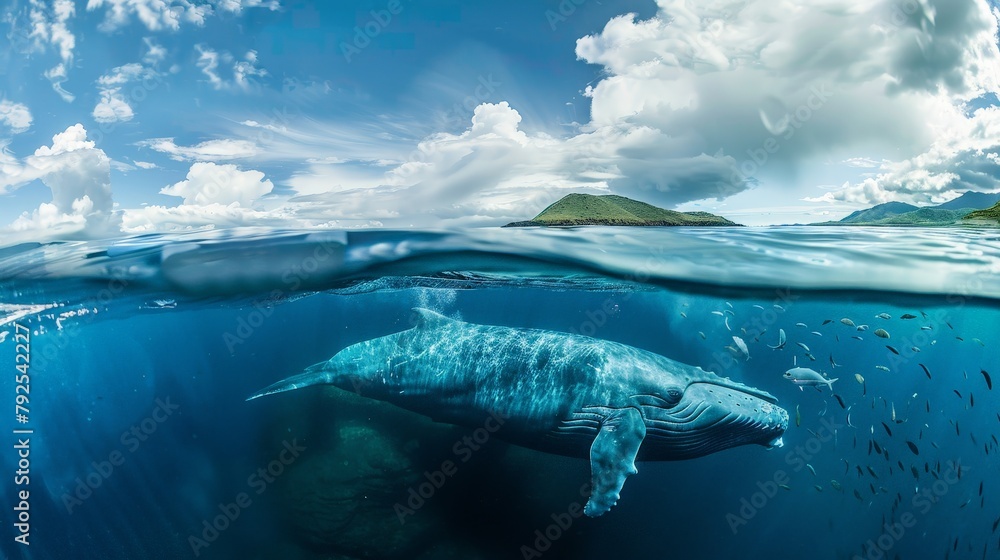 Below the surface, a split view offers a unique glimpse into the ...