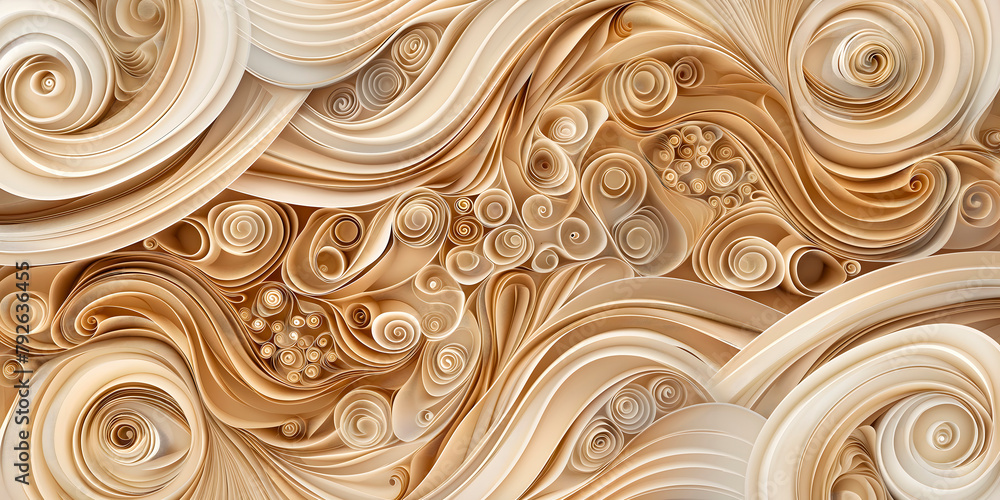 Interesting and unusual abstract background in quilling style, made ...