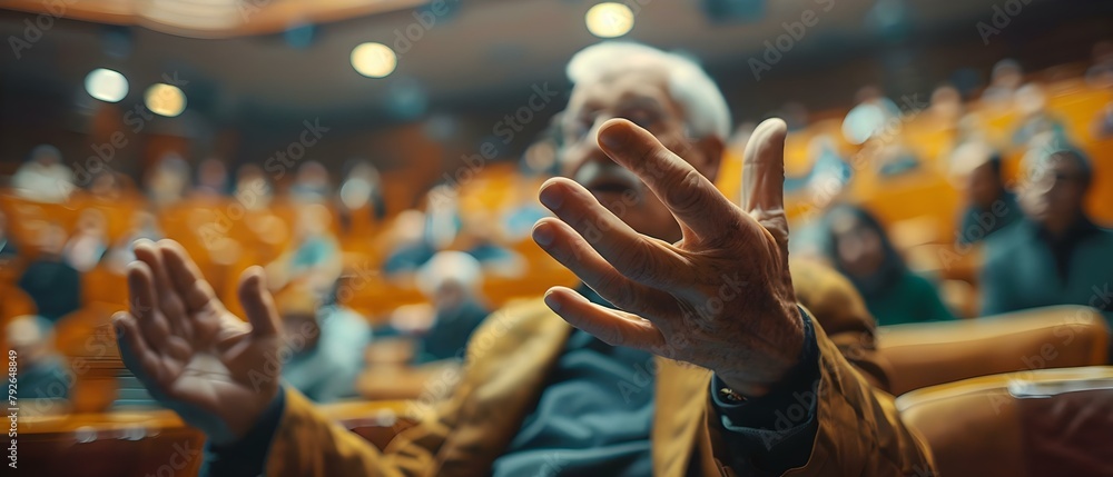 Gesticulating Hands in a Business Office Training Session. Concept ...