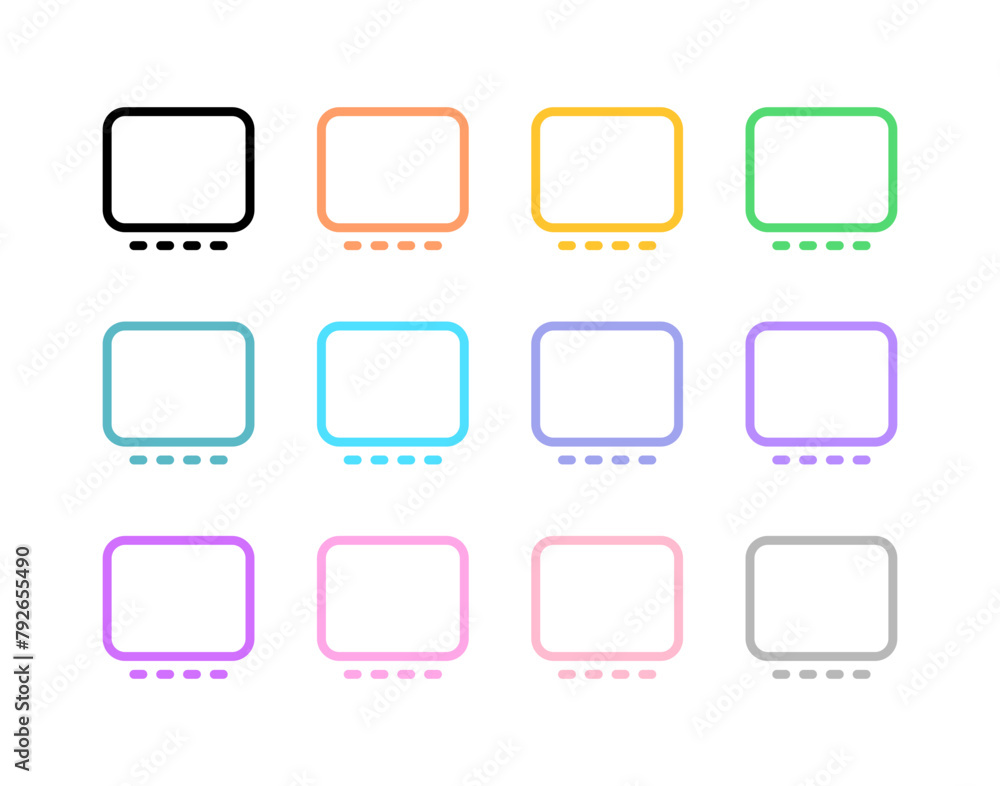 Editable vector gallery view icon. Part of a big icon set family ...