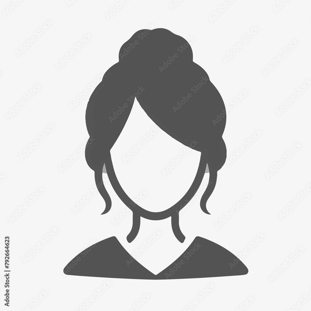 User Icon, Generic Female Profile, Placeholder Graphic Stock ...