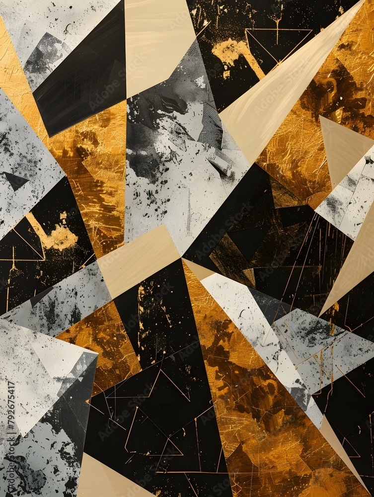 Abstract geometric shapes in various colors, moder backdrop, shapes ...