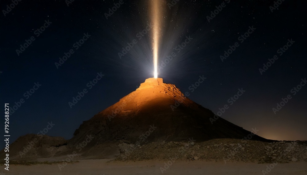 The Pillar of Fire on Mount Horeb where Moses was in the presence of ...