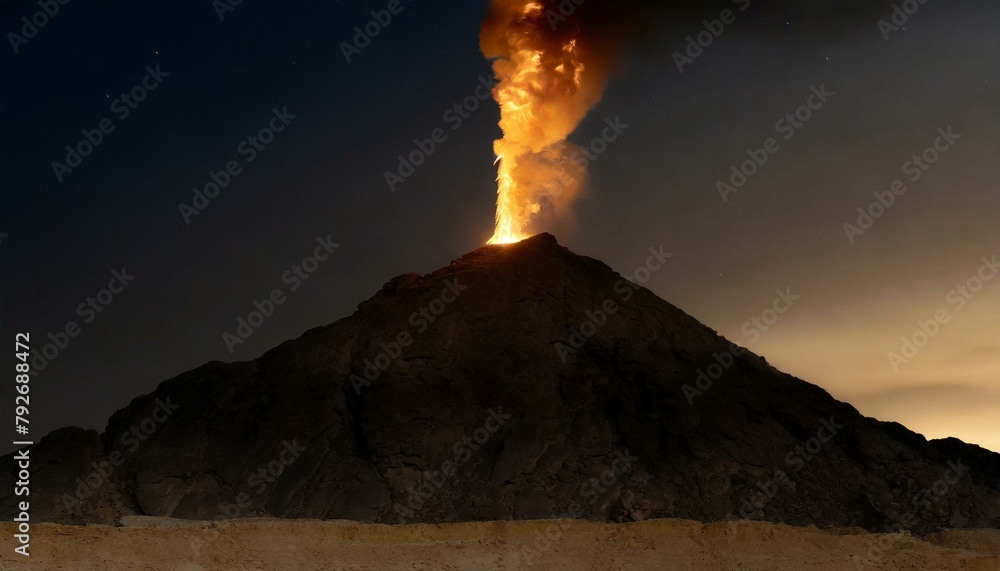 The Pillar of Fire on Mount Horeb where Moses was in the presence of ...